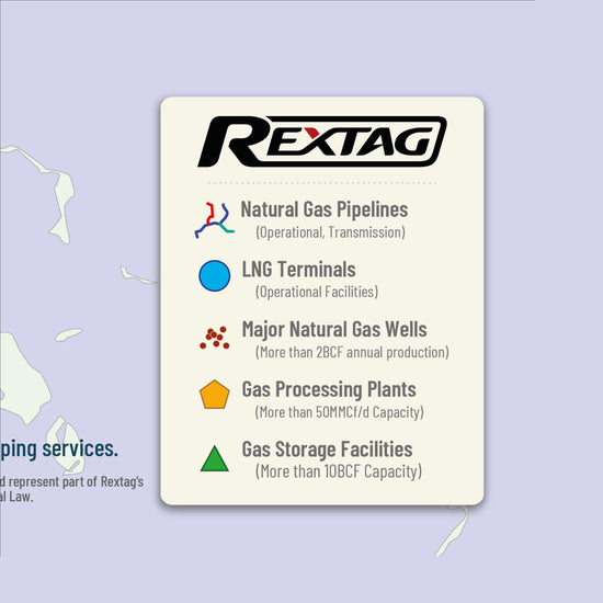 U.S. Natural Gas Infrastructure Wall Map | Rextag – Rextag Corporation